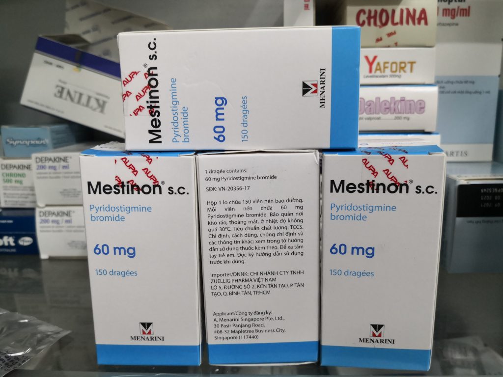 Mestinon 60mg Thuốc điều trị nhược cơ ống tiêu hóa ( 150 viên )