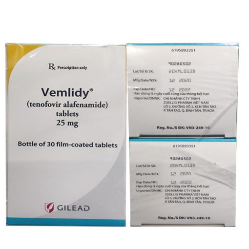 Thuốc Vemlidy 25mg Tenofovir alafenamide điều trị viêm gan B