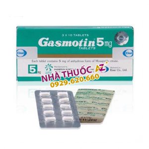 Thuốc Gasmotin tablets 5mg - Giá bao nhiêu? Mua ở đâu rẻ nhất 2021?