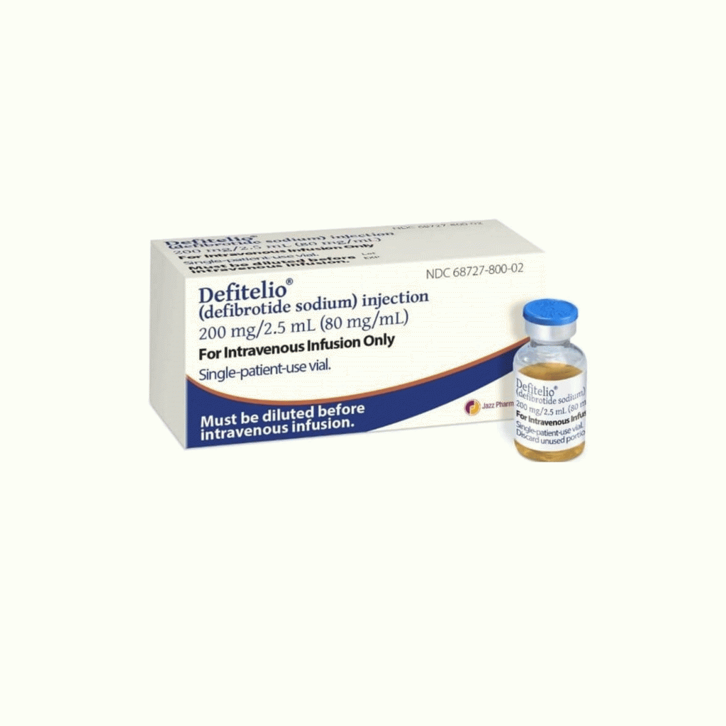 Defitelio 200 mg/2.5 ml Thuốc điều trị bệnh tắc tĩnh mạch gan