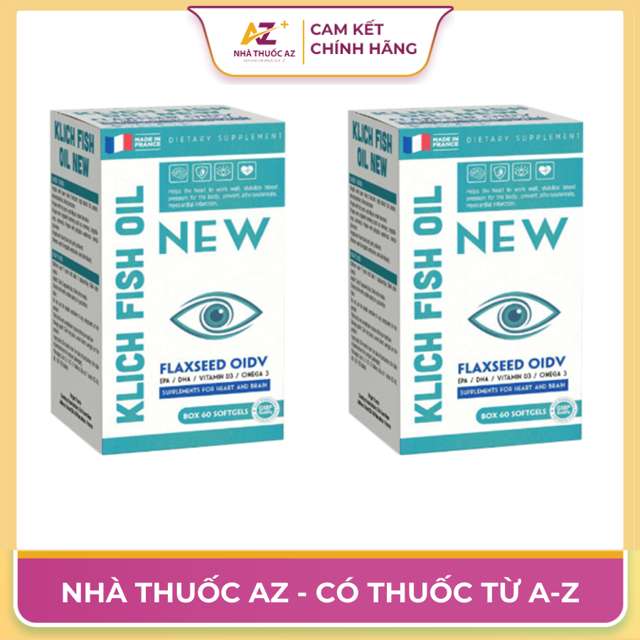 Klich Fish Oil New – Viên Uống Bổ Mắt, Tăng Cường Sức Khỏe Tim Mạch ...