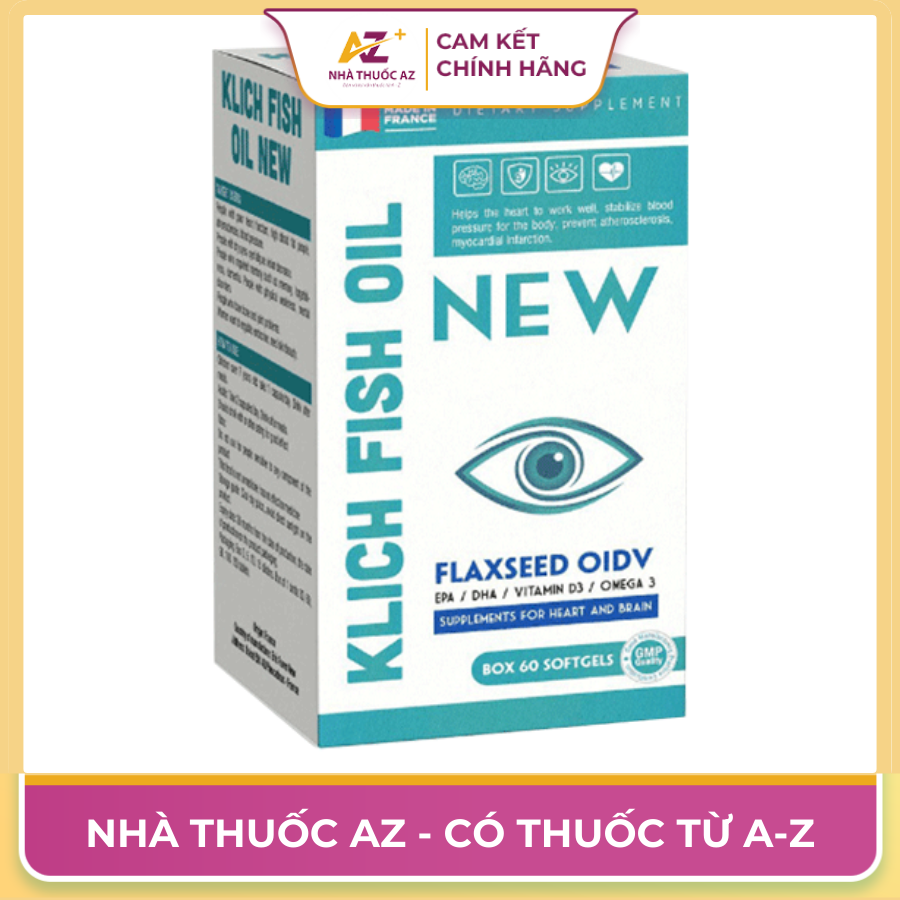 Klich Fish Oil New – Viên Uống Bổ Mắt, Tăng Cường Sức Khỏe Tim Mạch ...
