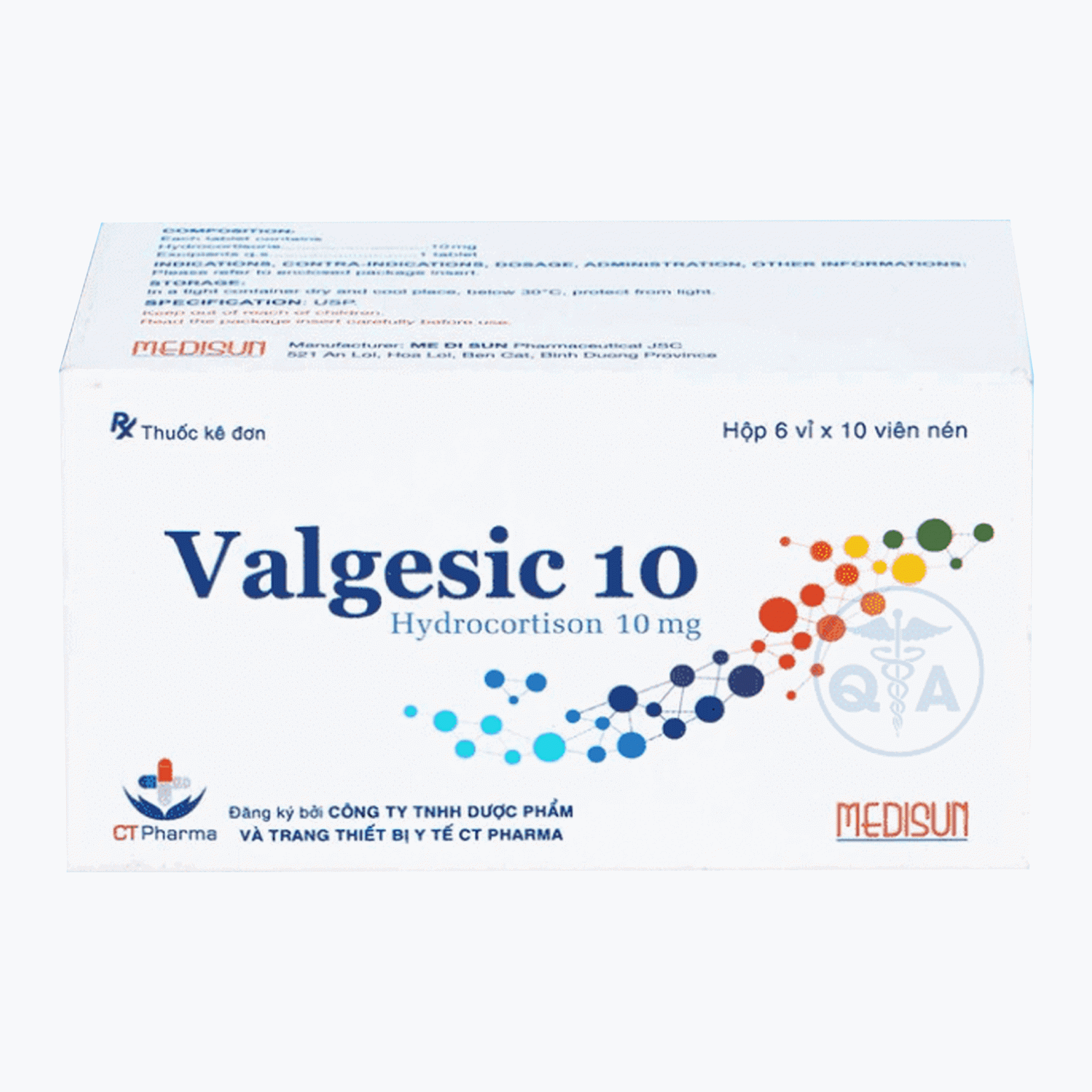 Thuốc Valgesic 10 mg – Cách dùng, liều dùng, giá bán