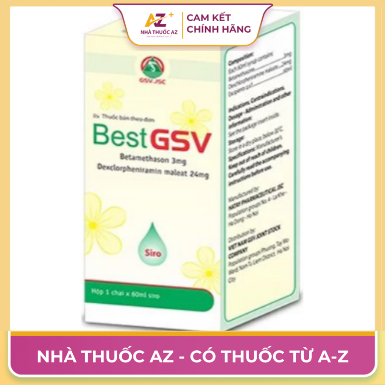 Thuốc Best GSV – Betamethasone – Công dụng, giá bán? - Nhà Thuốc AZ