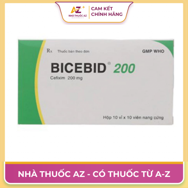Thuốc Bicebid 200 – Cefixim 200mg – Công dụng, giá bán? - Nhà Thuốc AZ