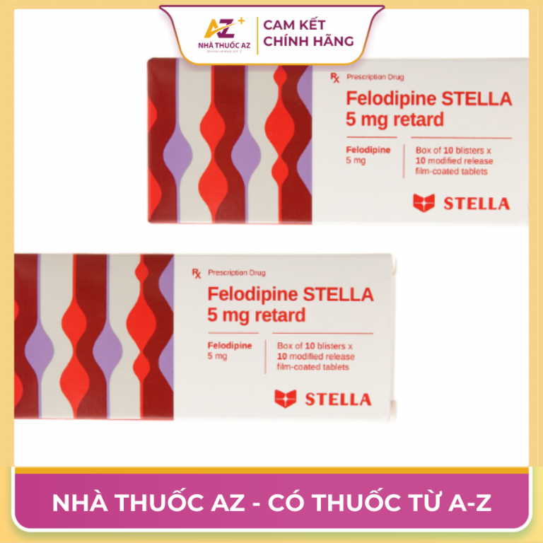 Thuốc Felodipine STELLA 5mg – Công dụng, liều dùng, giá bán? - Nhà Thuốc AZ