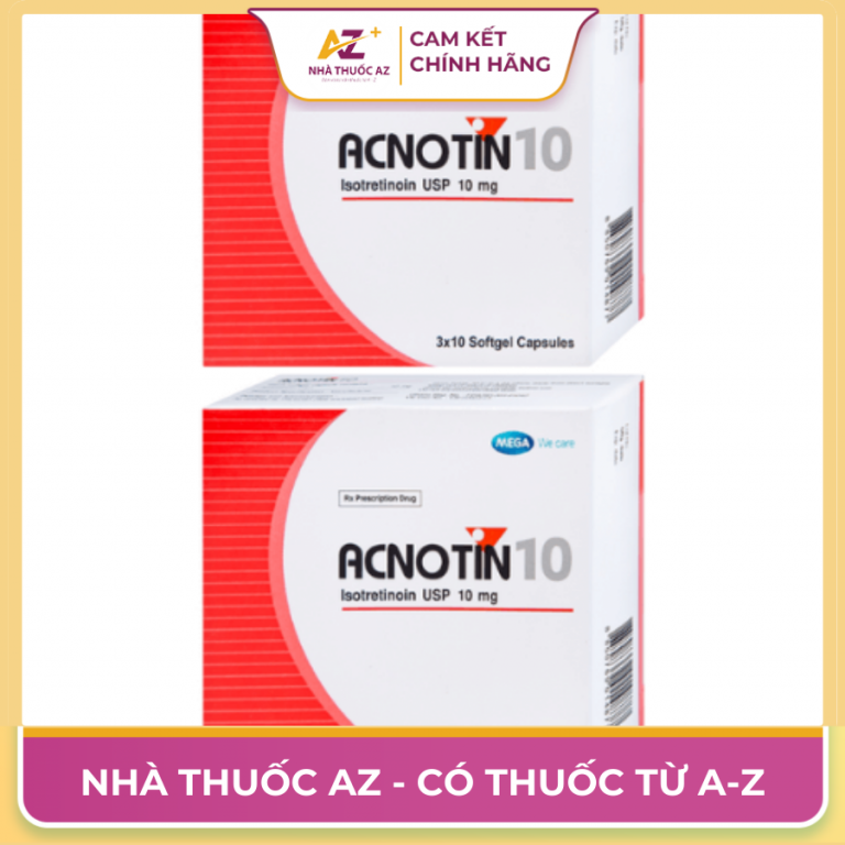 Thuốc Acnotin 10mg – Thuốc dùng để điều trị mụn trứng cá - Nhà Thuốc AZ