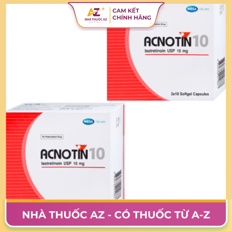 Thuốc Acnotin 10mg – Thuốc dùng để điều trị mụn trứng cá - Nhà Thuốc AZ
