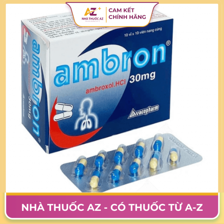 Thuốc Ambron 30mg: Giải pháp hiệu quả cho viêm phế quản. - Nhà Thuốc AZ