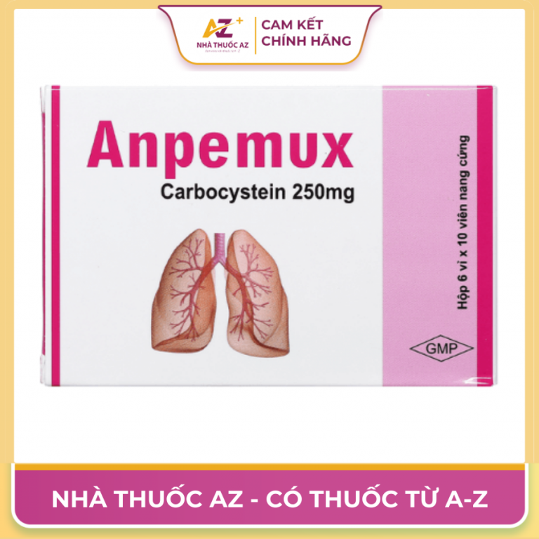 Thuốc Anpemuc – Carbocystein 250mg – Công dụng, giá bán? - Nhà Thuốc AZ