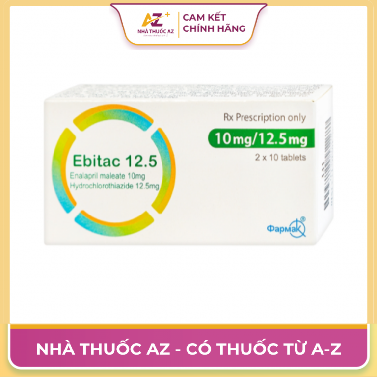 Thuốc Ebitac 12.5 – Công dụng, liều dùng, giá bán? - Nhà Thuốc AZ