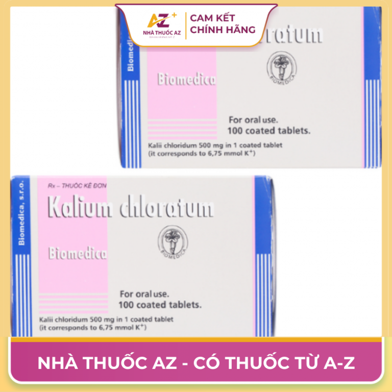 Thuốc Kalium chloratum – Công dụng, liều dùng, giá bán? - Nhà Thuốc AZ