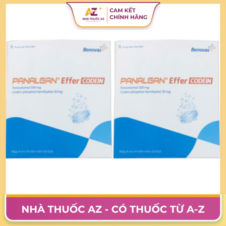 Thuốc Panalgan Effer Codein – Công dụng, liều dùng, giá bán? - Nhà Thuốc AZ