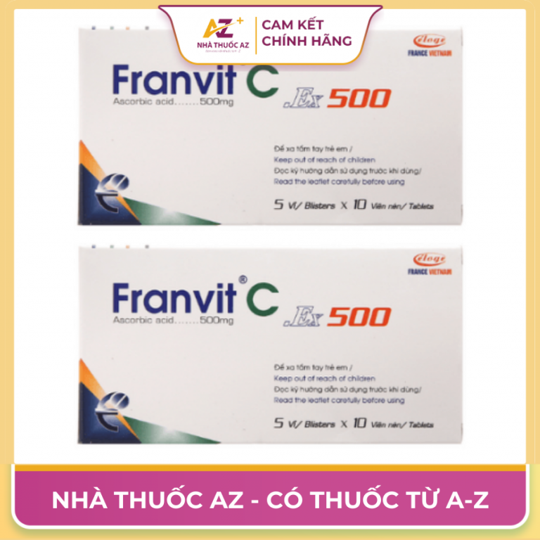 Thuốc Franvit C Ex 500 – Công dụng, liều dùng, giá bán? - Nhà Thuốc AZ