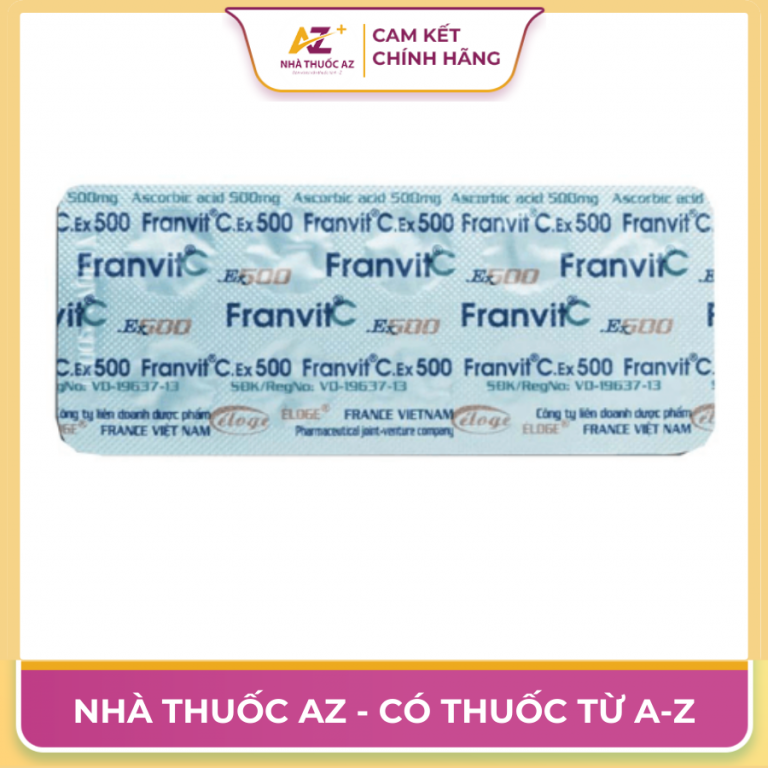 Thuốc Franvit C Ex 500 – Công dụng, liều dùng, giá bán? - Nhà Thuốc AZ