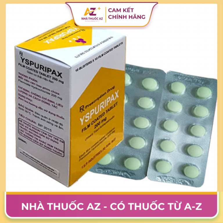 Thuốc Yspuripax – Flavoxat hydrochlorid – Công dụng, giá bán - Nhà Thuốc AZ