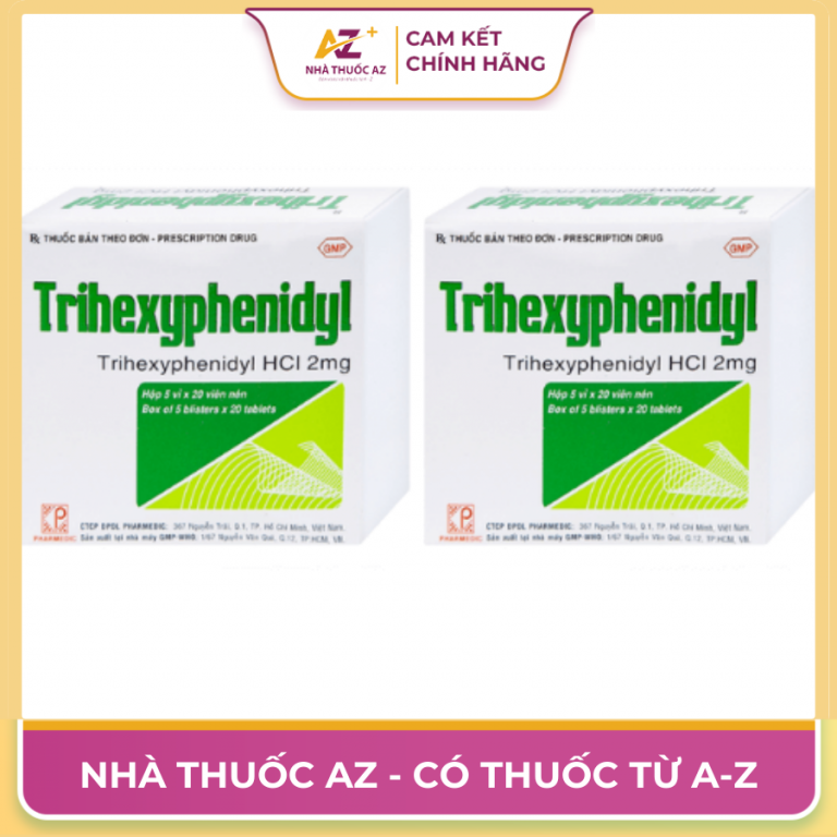 Thuốc Trihexyphenidyl 2mg – Công dụng, liều dùng, giá bán? - Nhà Thuốc AZ
