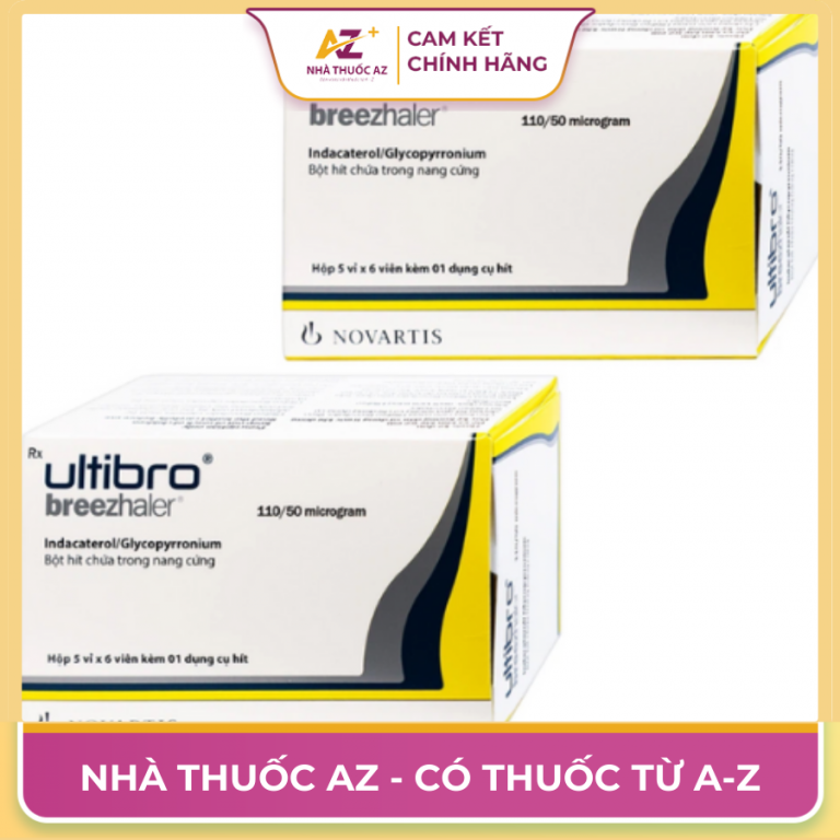 Thuốc Ultibro Breezhaler 110/50 mcg – Công dụng, giá bán? - Nhà Thuốc AZ