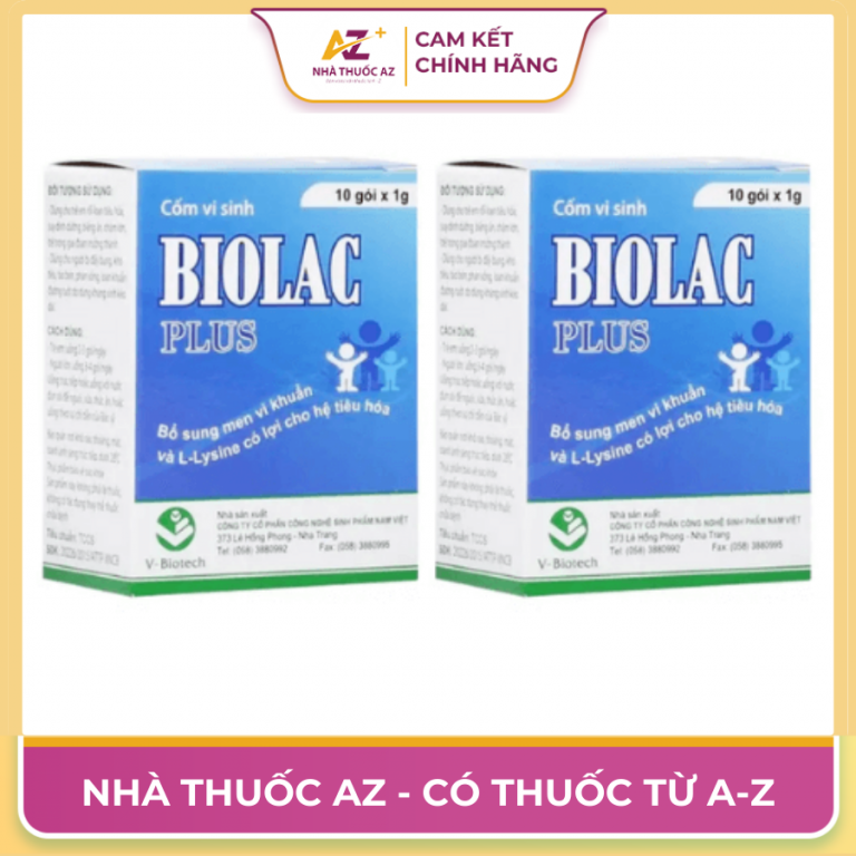 Biolac Plus – Công dụng, liều dùng, giá bán, mua ở đâu? - Nhà Thuốc AZ