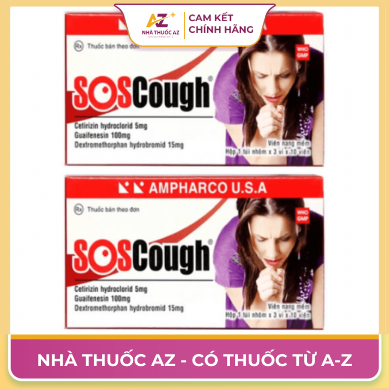 Thuốc SOSCough – Công dụng, liều dùng, giá bán? - Nhà Thuốc AZ