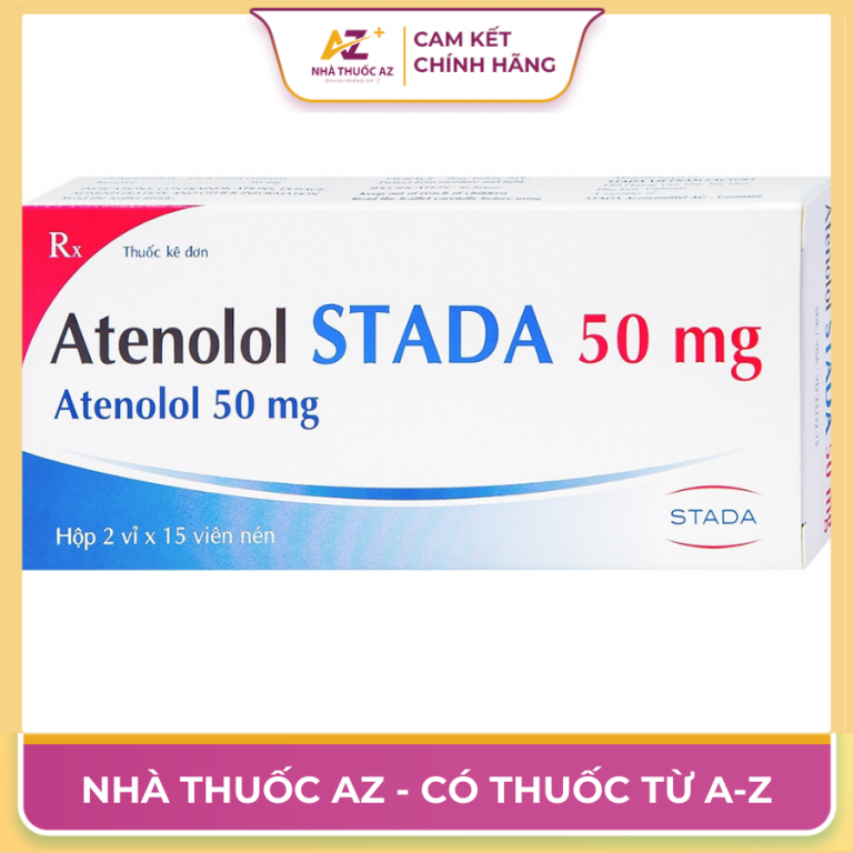 Thuốc Atenolol Stada 50mg – Cách dùng, liều dùng, giá bán ? - Nhà Thuốc AZ