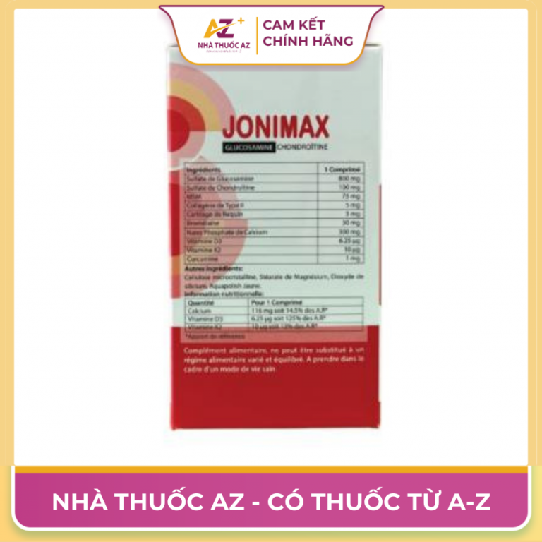 VIÊN HỖ TRỢ XƯƠNG KHỚP JONIMAX KENPHARMA (HỘP 1 CHAI 60 VIÊN) - Nhà Thuốc AZ
